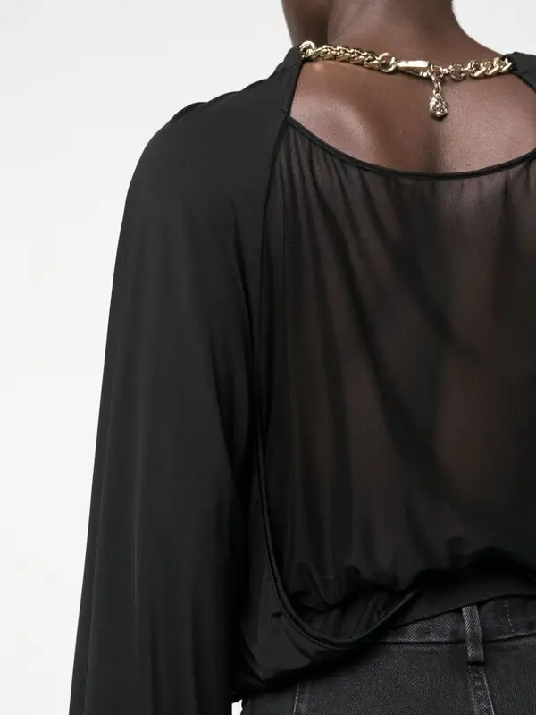 Just Cavalli Chain-link Cut-out Top