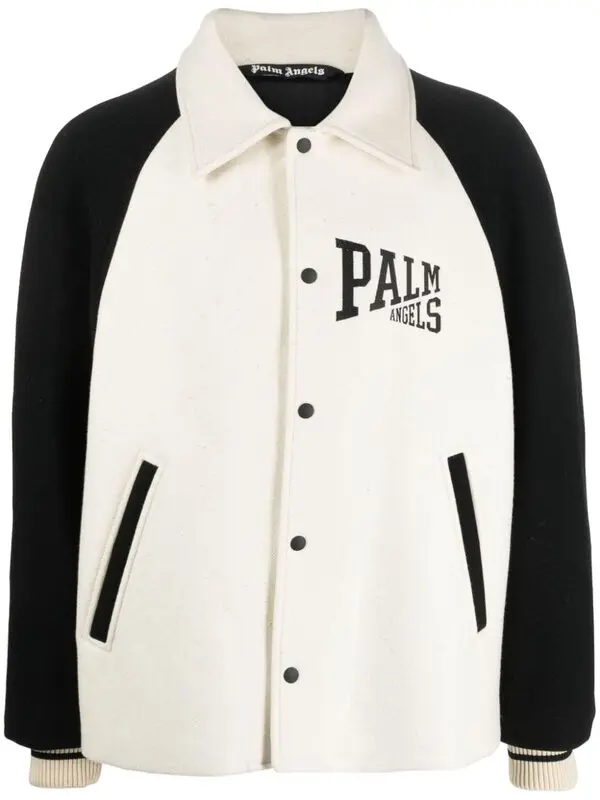 Palm Angels University Virgin-wool Bomber Jacket