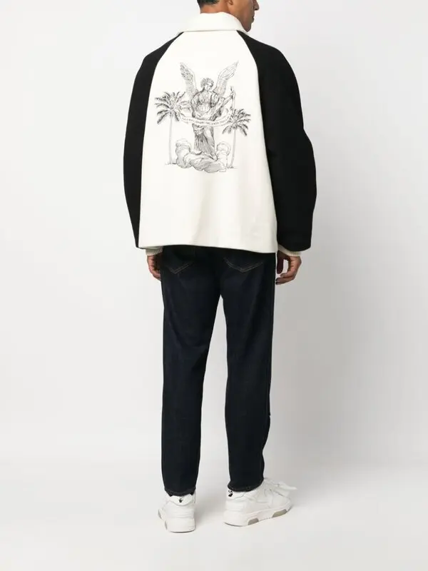 Palm Angels University Virgin-wool Bomber Jacket