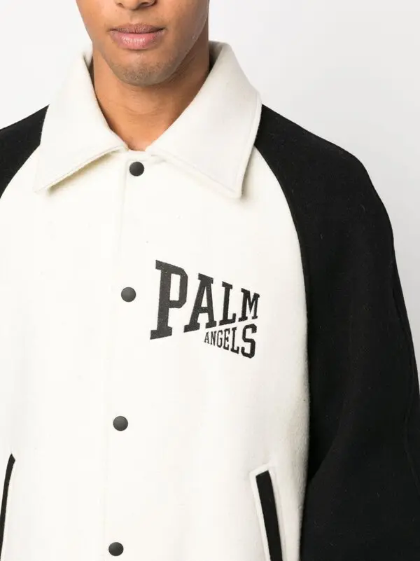 Palm Angels University Virgin-wool Bomber Jacket