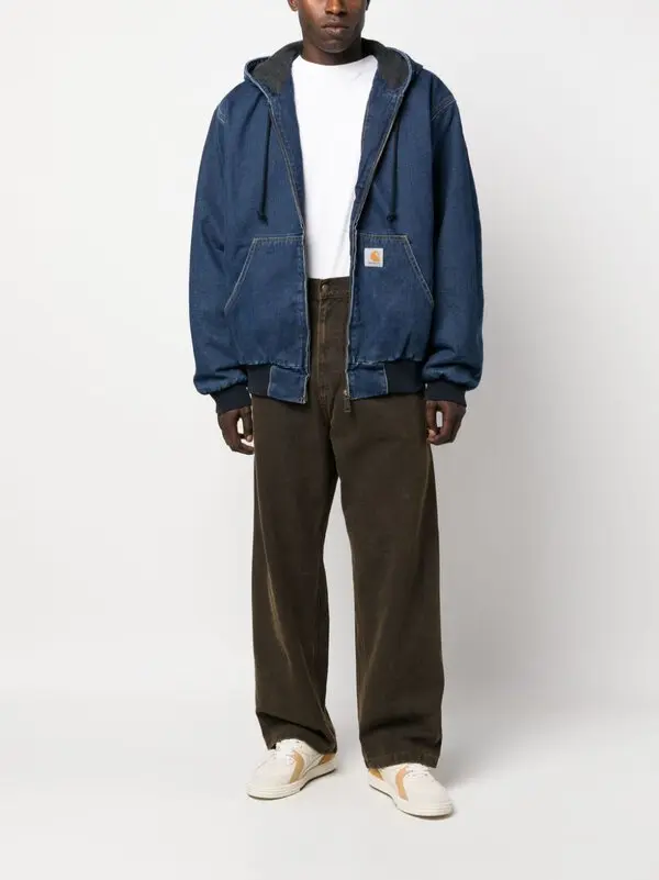 Carhartt Work In Progress Og Active Denim Hooded Jacket