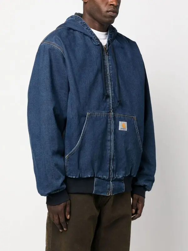Carhartt Work In Progress Og Active Denim Hooded Jacket