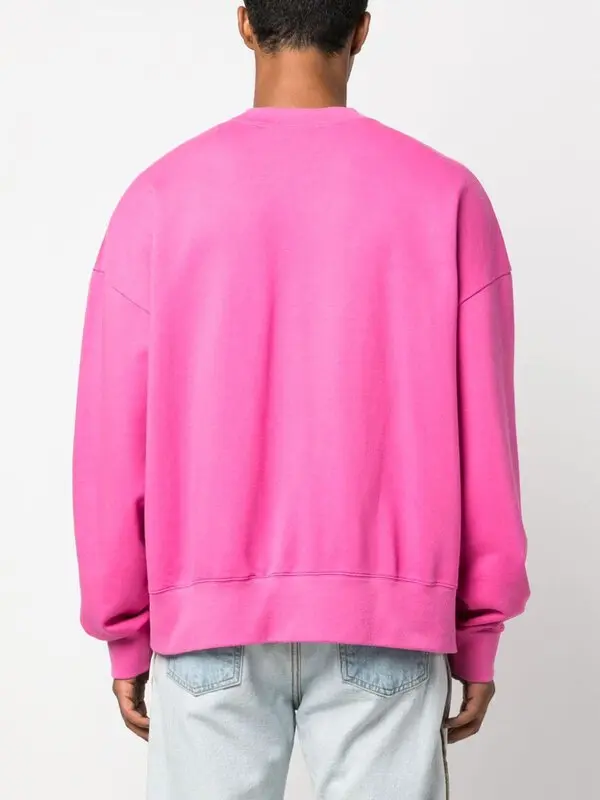 Palm Angels Logo-embroidered Cotton Sweatshirt