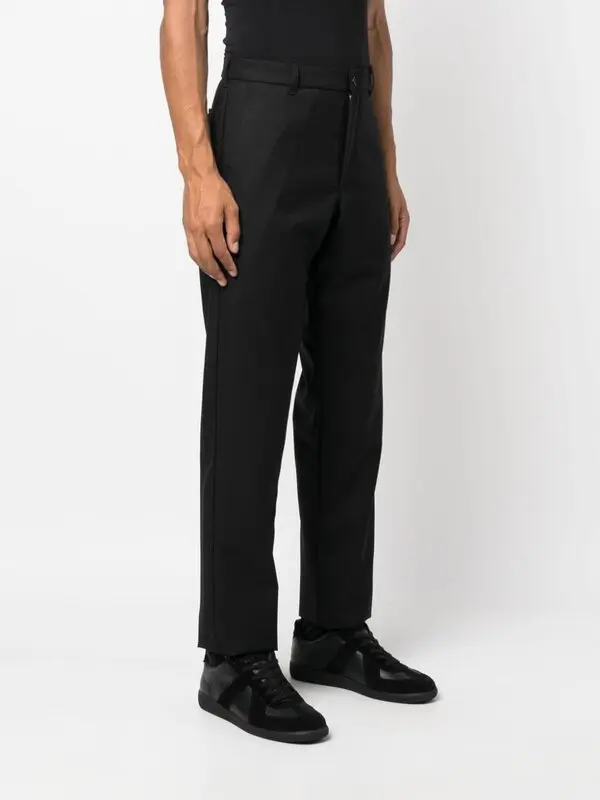 Comme Des Garçons Mid-rise Tapered Wool Trousers