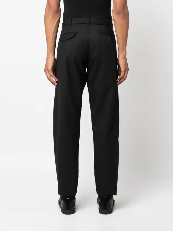 Comme Des Garçons Mid-rise Tapered Wool Trousers