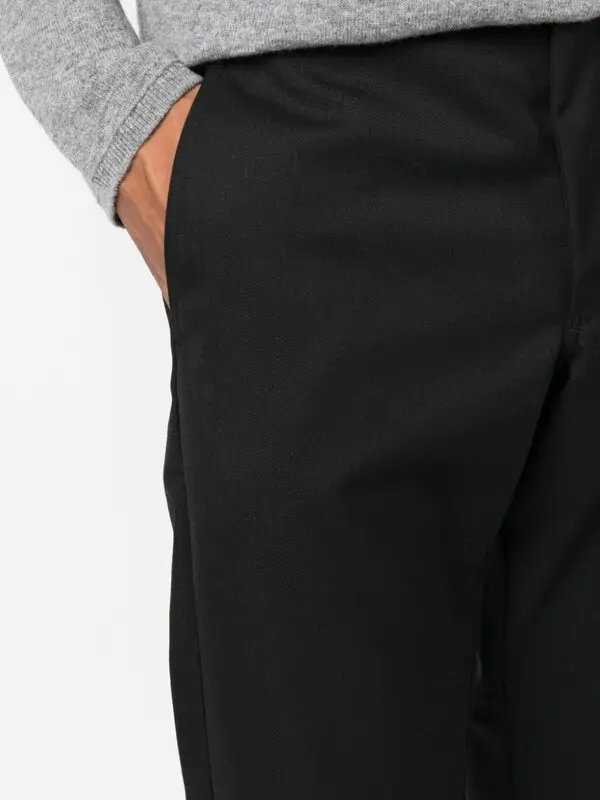 Comme Des Garçons Mid-rise Tapered Wool Trousers