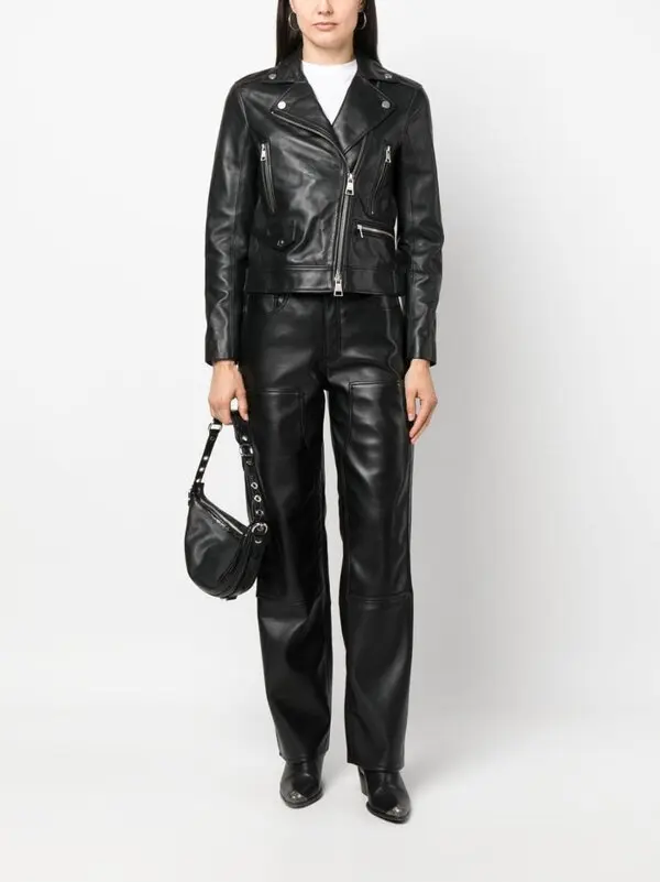 Karl Lagerfeld Leather Biker Jacket