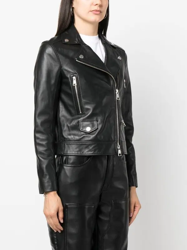Karl Lagerfeld Leather Biker Jacket