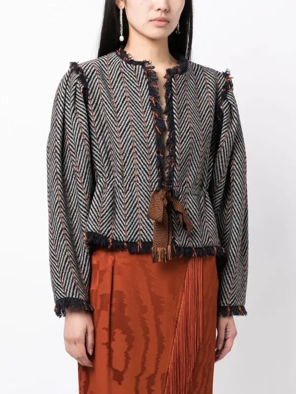 Ulla Johnson James Herringbone Tweed Jacket