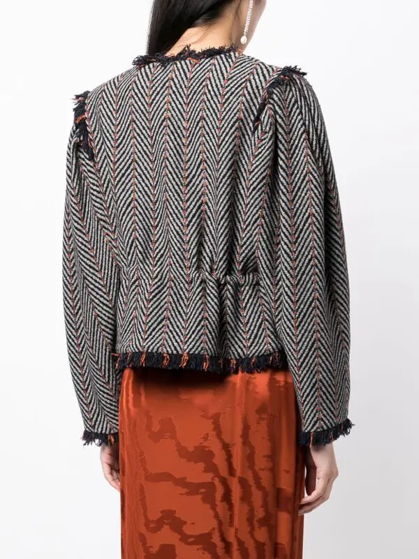 Ulla Johnson James Herringbone Tweed Jacket