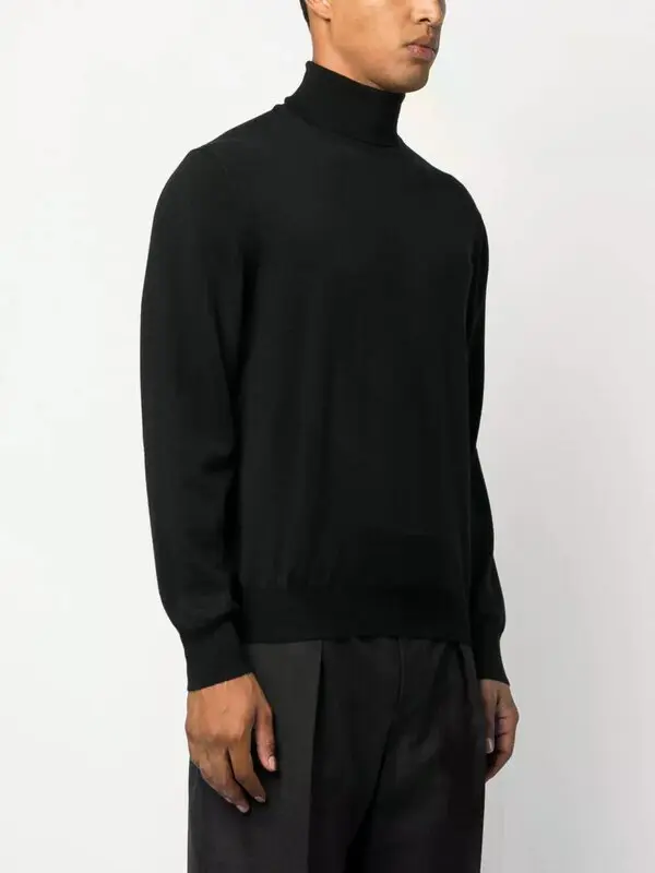 FILERIA Roll-neck Virgin-wool Jumper - Black