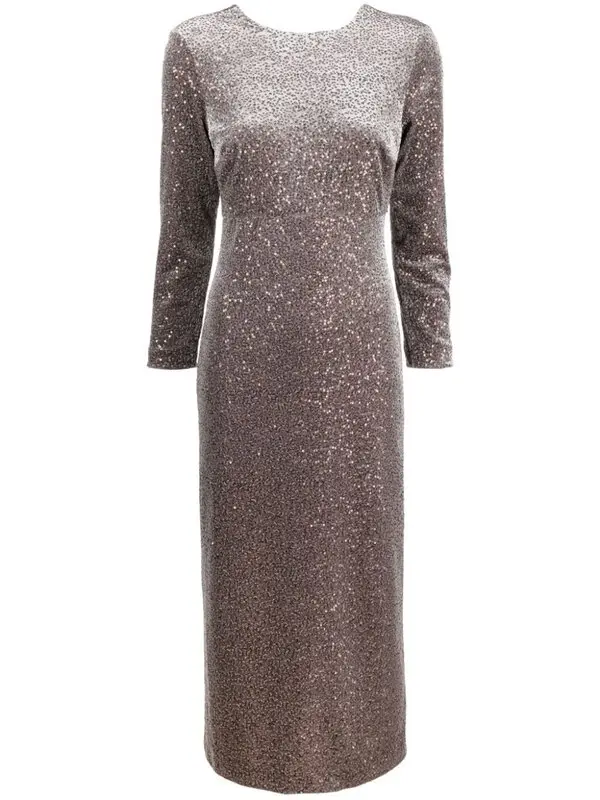 Peserico Sequin-embellished Velvet Midi Dress