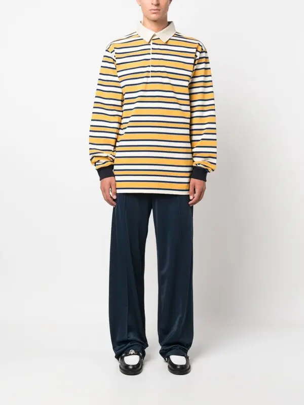 Gucci Logo-print Striped Polo Shirt