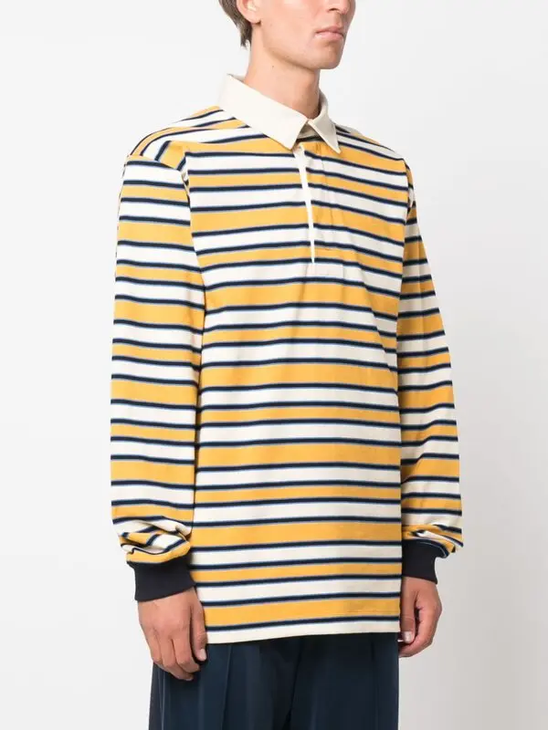 Gucci Logo-print Striped Polo Shirt