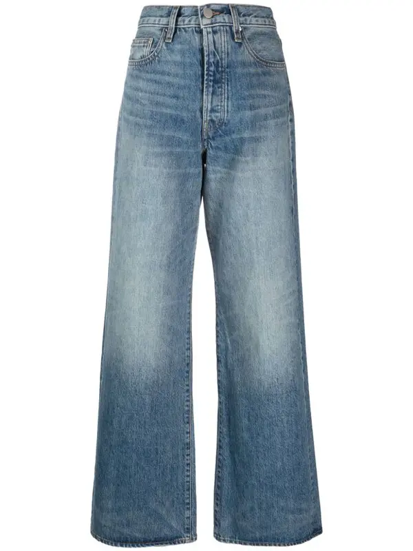 Amiri High-rise Wide-leg Jeans - Blue