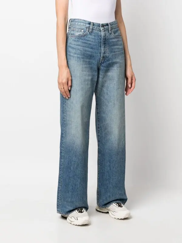 Amiri High-rise Wide-leg Jeans - Blue