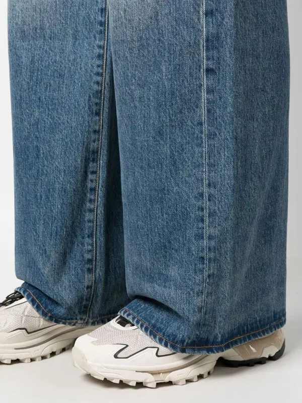 Amiri High-rise Wide-leg Jeans - Blue