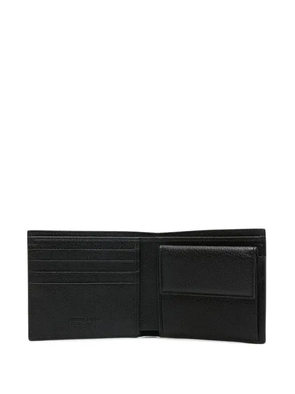 Giorgio Armani Logo-stamp Bi-fold Leather Wallet