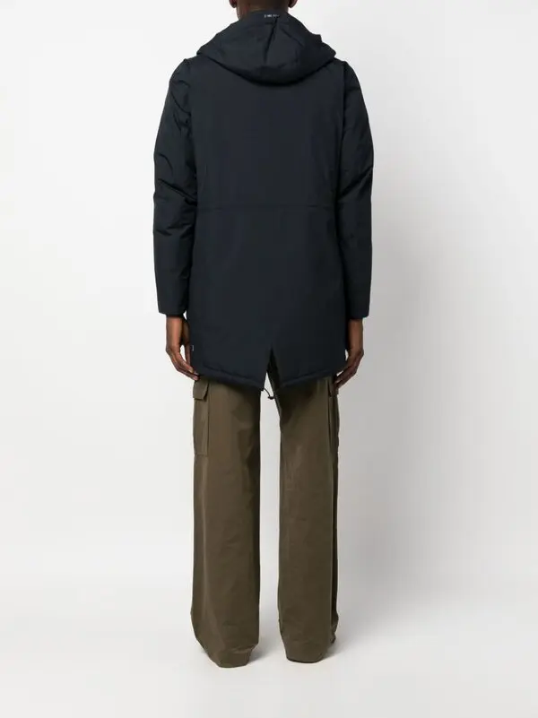 Herno Flap-pockets Hooded Jacket - Blue