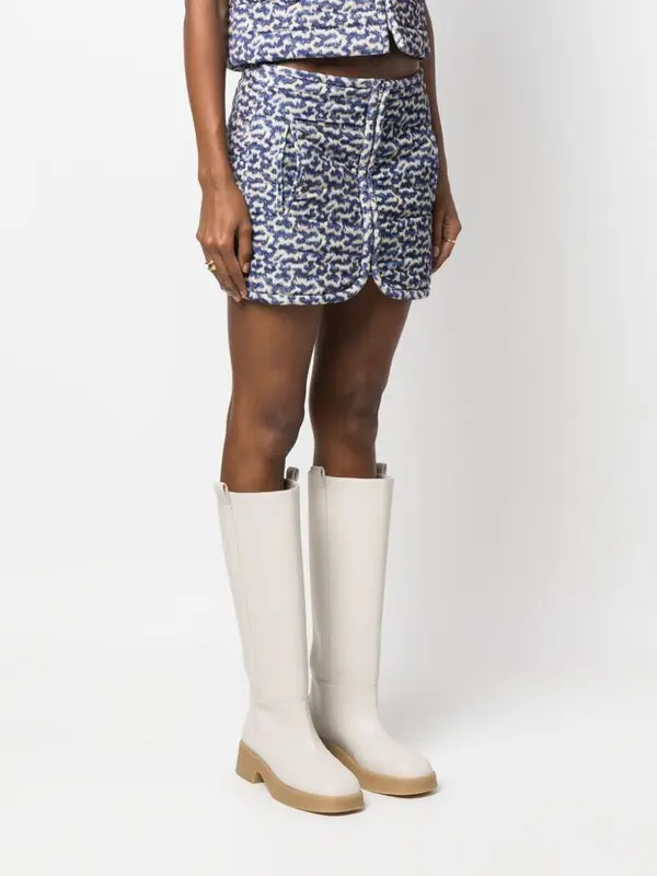 MARANT ETOILE Arona Abstract-pattern Skirt