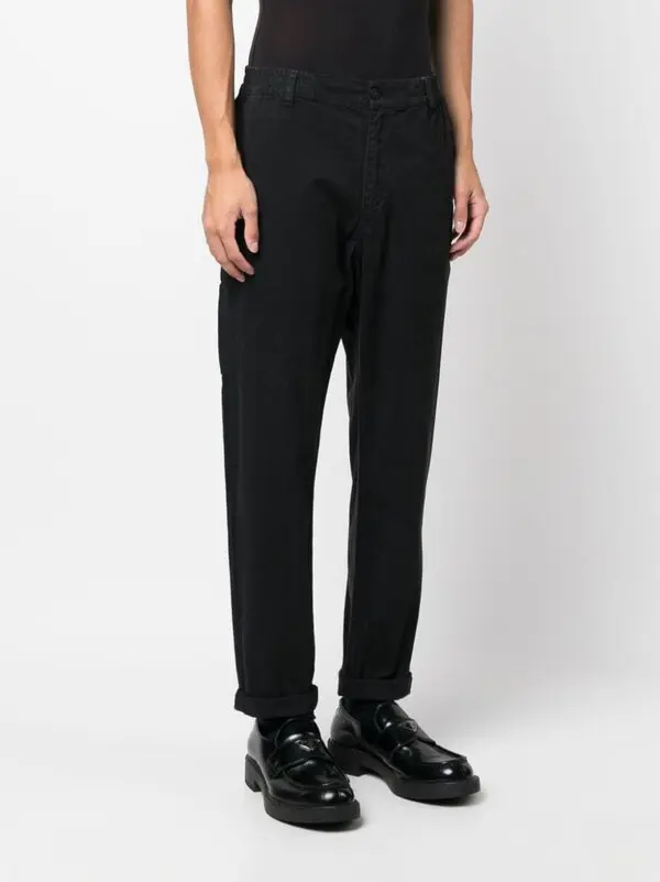 Moschino Logo-embroidered Straight-leg Trousers