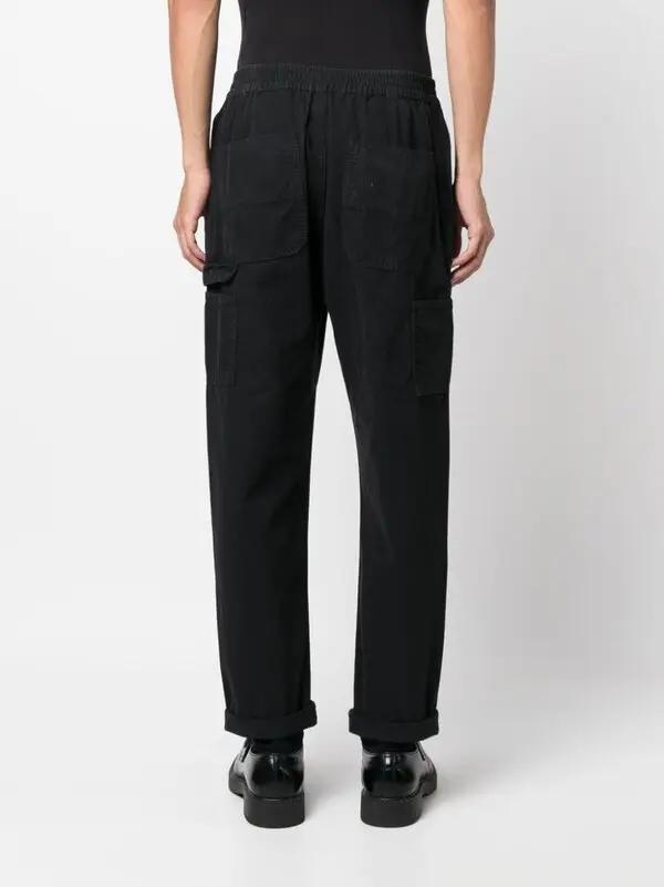Moschino Logo-embroidered Straight-leg Trousers