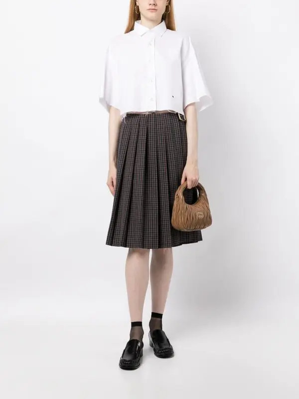 Miu Miu Wander Matelassé Shoulder Bag - Brown