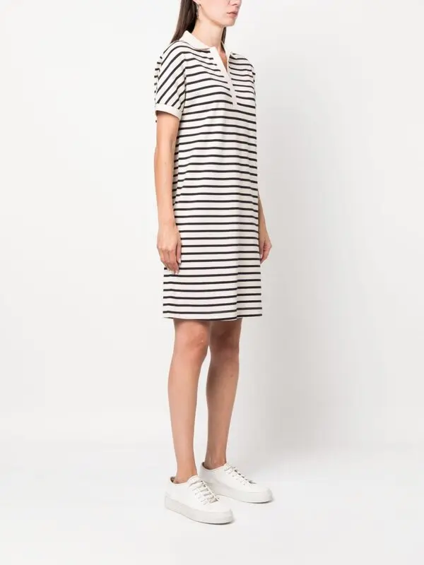 Tommy Hilfiger Logo-embroidered Striped Dress