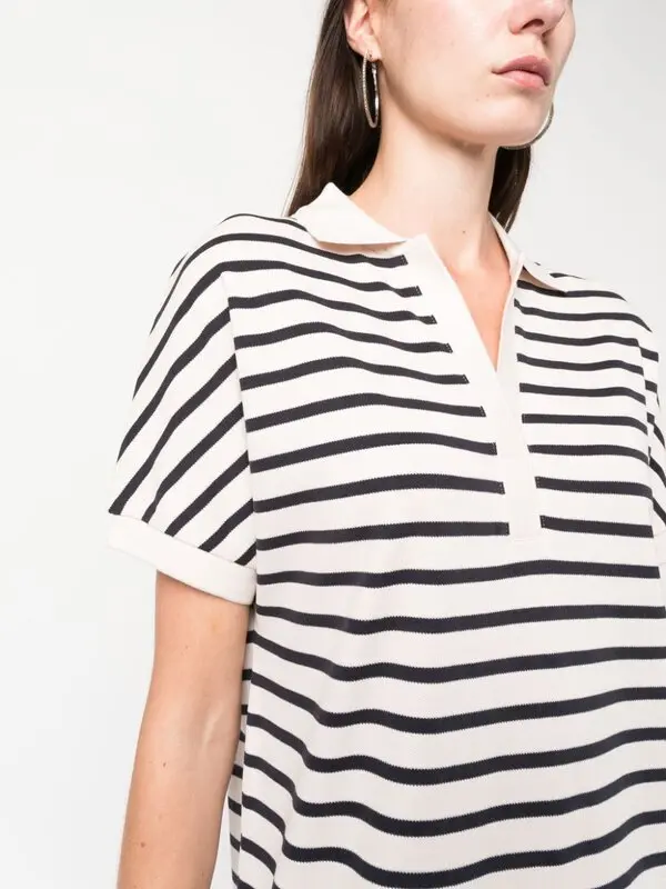 Tommy Hilfiger Logo-embroidered Striped Dress