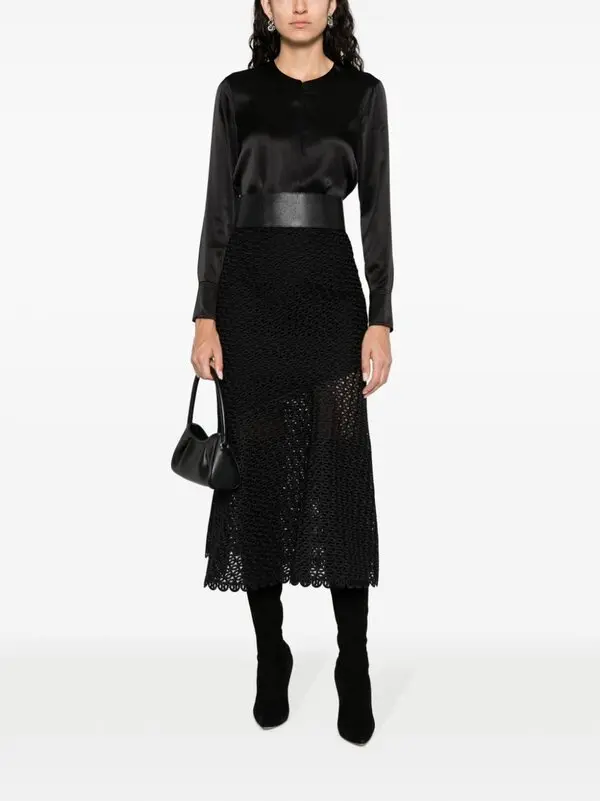 Dorothee Schumacher Macramé Midi Skirt