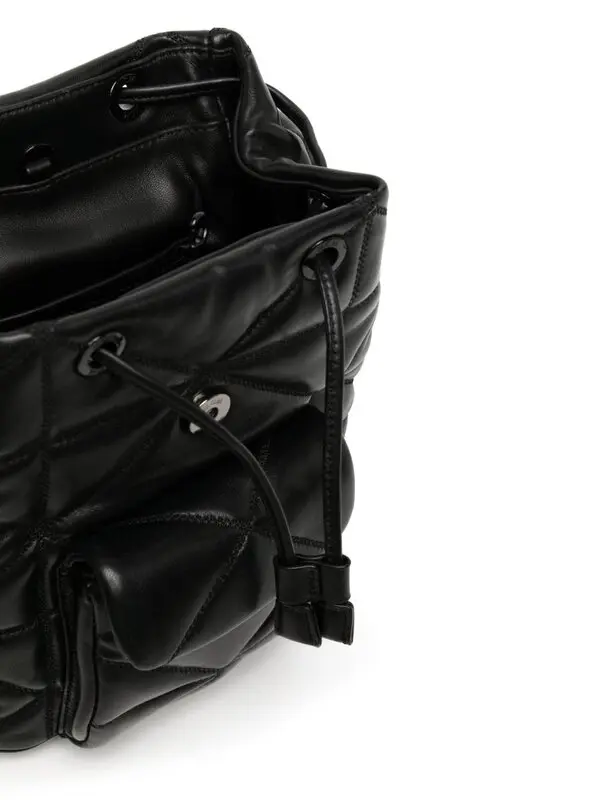 Mcm Mini Quilted Backpack - Black