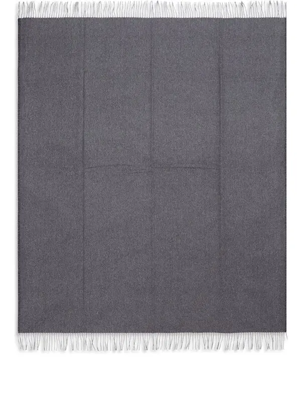 ARLOTTA CASHMERE Melrose Fringe-detailing Blanket - Grey