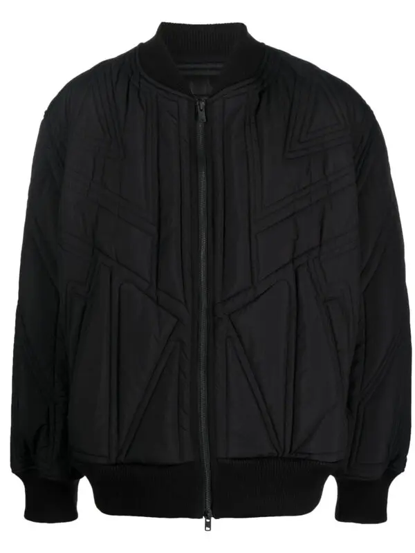 Y3 Quilted Bomber Jacket - Black