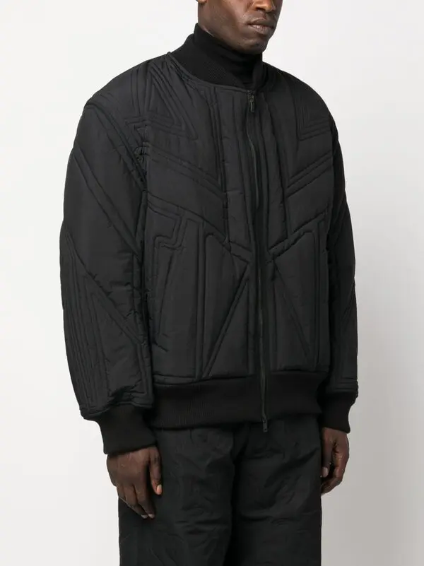 Y3 Quilted Bomber Jacket - Black