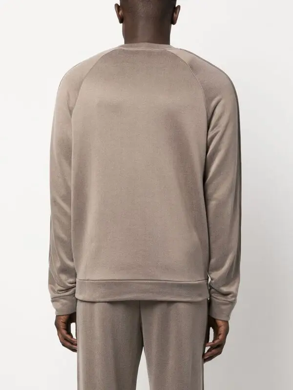 Giorgio Armani Logo-embroidered Jumper - Neutrals
