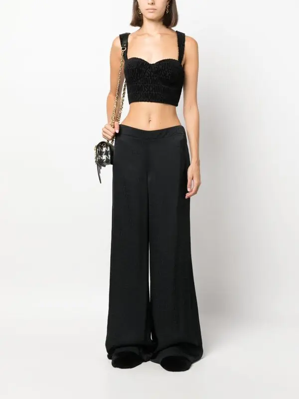 Moschino Devoré Jersey Bustier Top