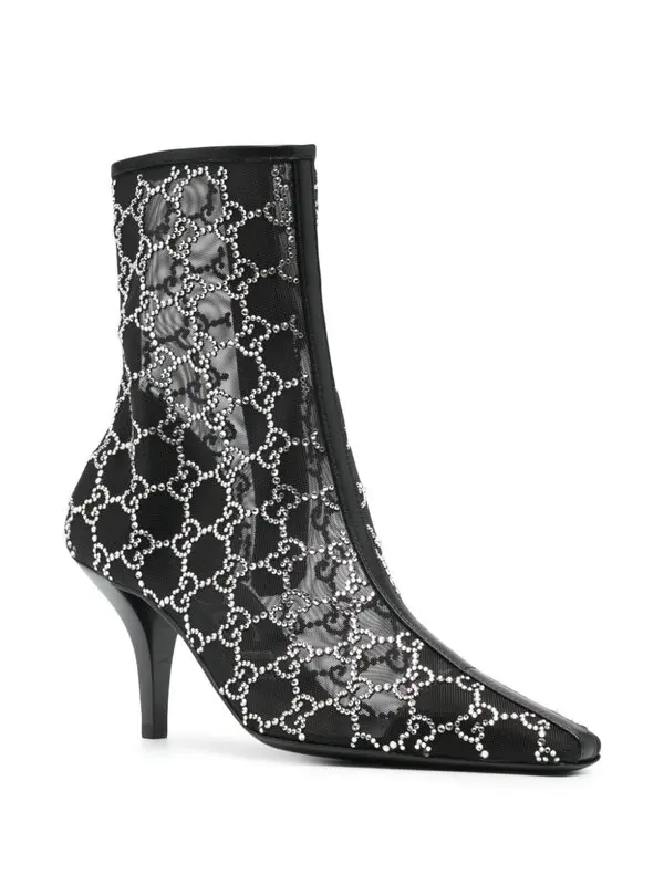 Gucci 85mm Gg-motif Ankle Boots