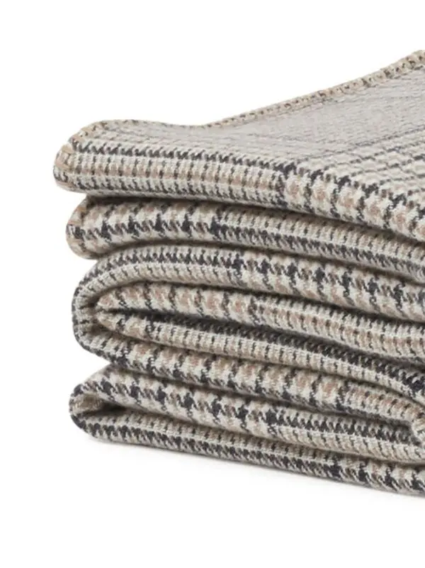 ARLOTTA CASHMERE Babette Check-pattern Throw