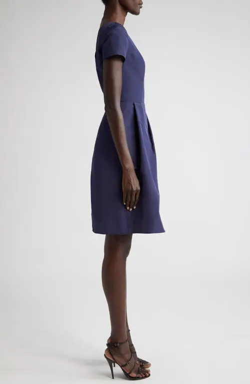 Carolina Herrera Silk A-Line Dress - Midnight | Editorialist