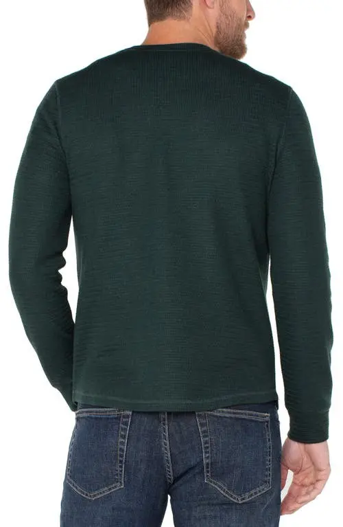 LIVERPOOL Crewneck Long Sleeve Sweater - Spruce
