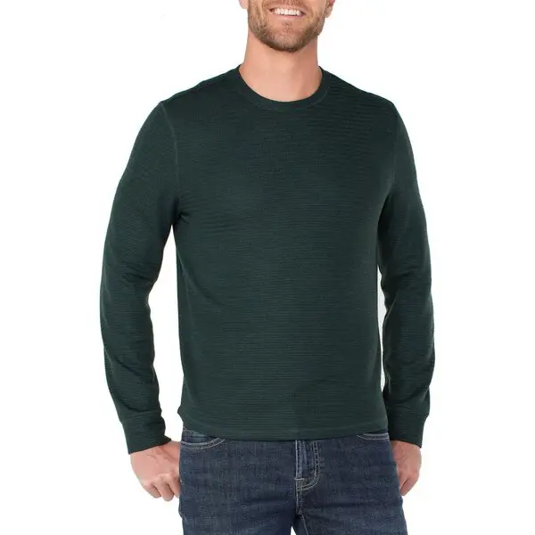 LIVERPOOL Crewneck Long Sleeve Sweater - Spruce