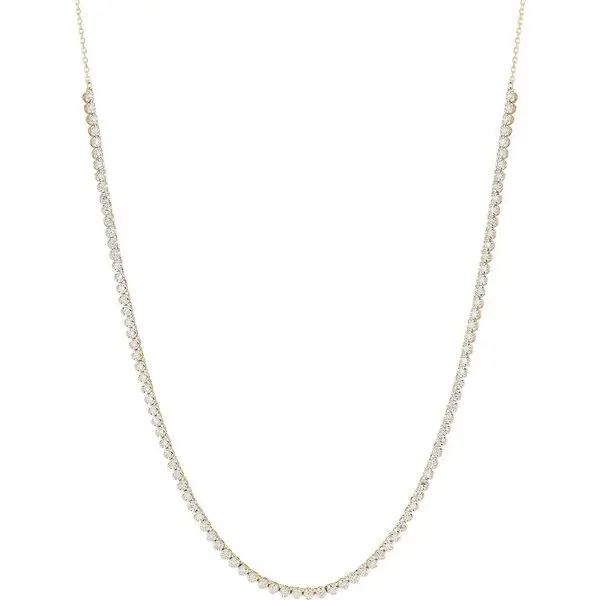 Adina Reyter Half Riviera Diamond Necklace - Yellow Gold