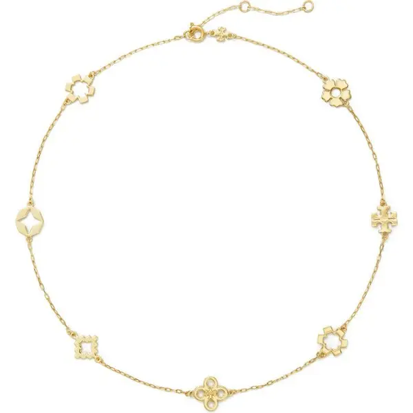 Tory Burch Forget Me Not Necklace - Tory Gold