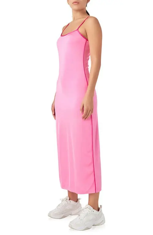 Endless Rose Contrast Binding Tank Dress