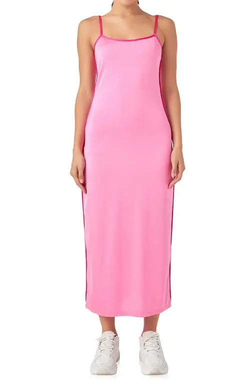 Endless Rose Contrast Binding Tank Dress