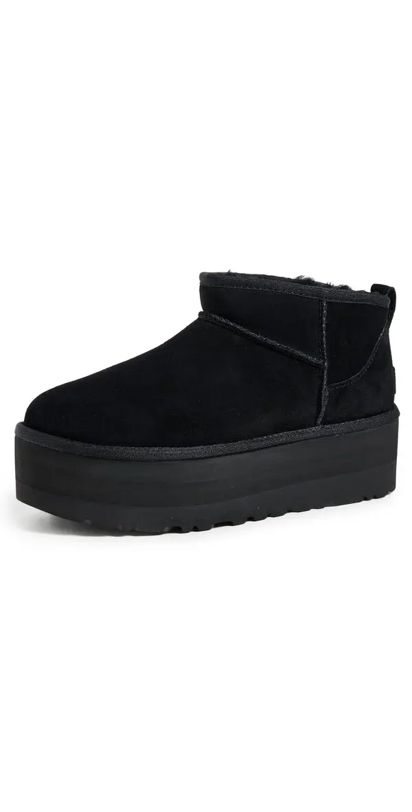 UGG Classic Ultra Mini Platform Boots - Black