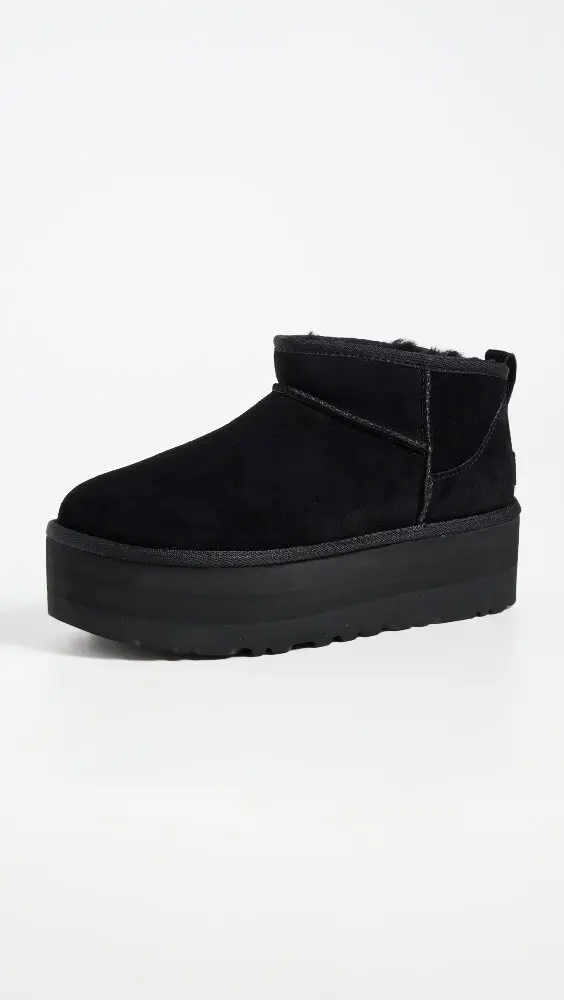 UGG Classic Ultra Mini Platform Boots - Black