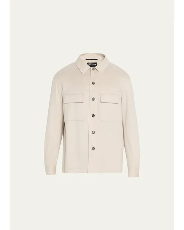 Zegna Oasi Cashmere Overshirt - White