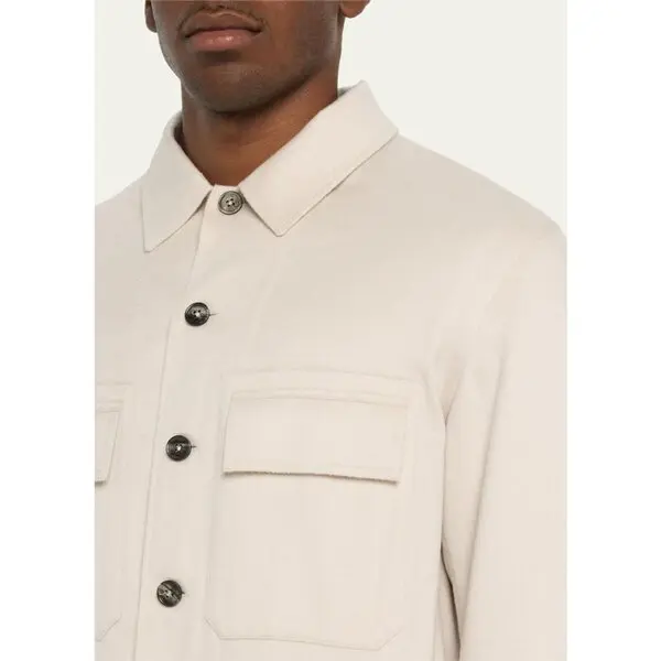 Zegna Oasi Cashmere Overshirt - White