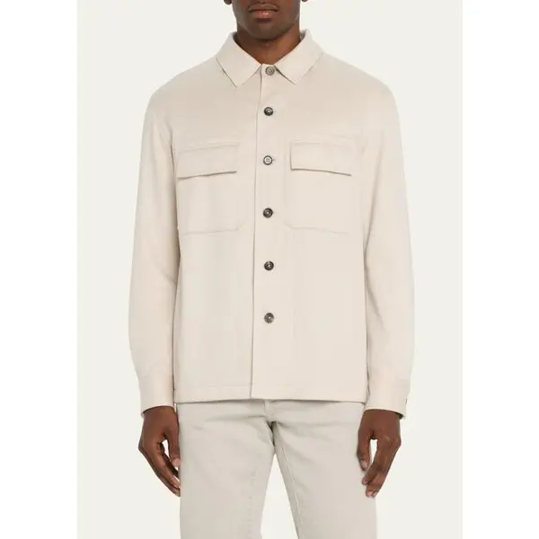 Zegna Oasi Cashmere Overshirt - White